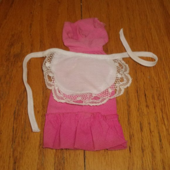 Barbie | Toys | Barbie Doll Clothes 9557 Sweet 6 Pink Dress Apron ...